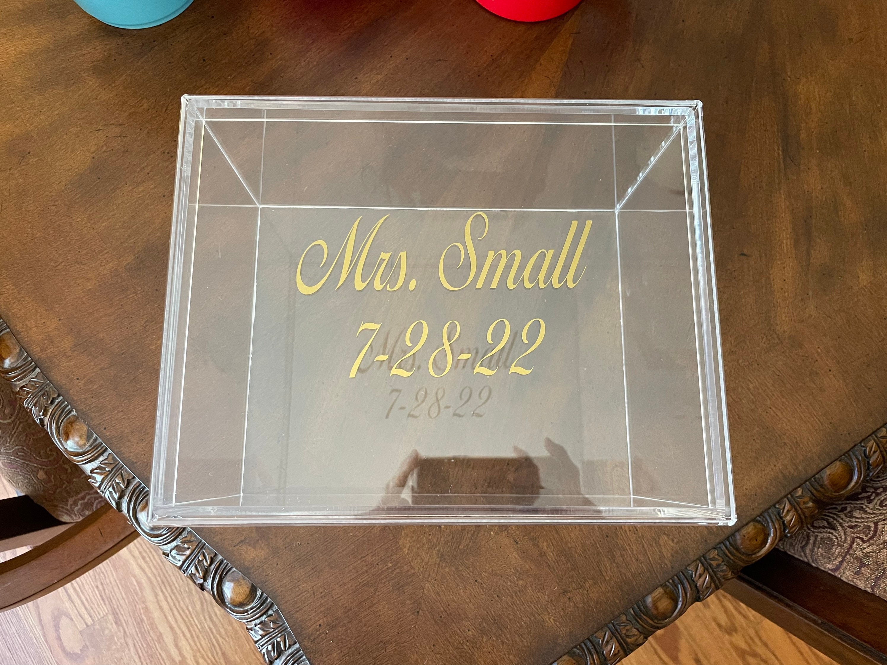 Beautiful Sturdy Acrylic Box With Lid Personalized or Not - Etsy