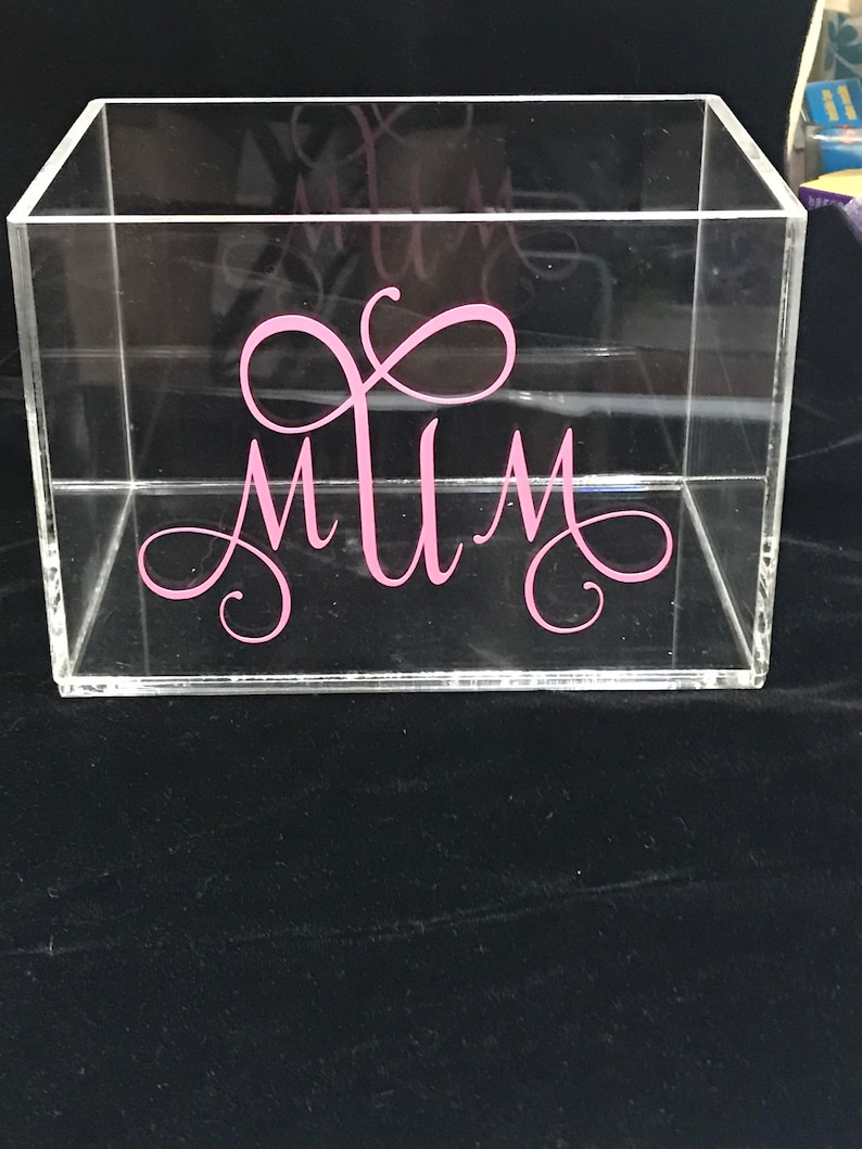 Beautiful Sturdy acrylic box with lid personalized or not | Etsy