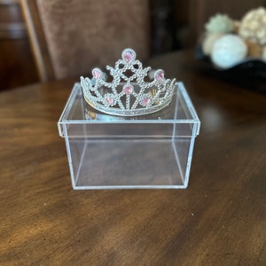 Quinceanera Crown or Tiara Display Box - Beautiful Sturdy Acrylic Box ...