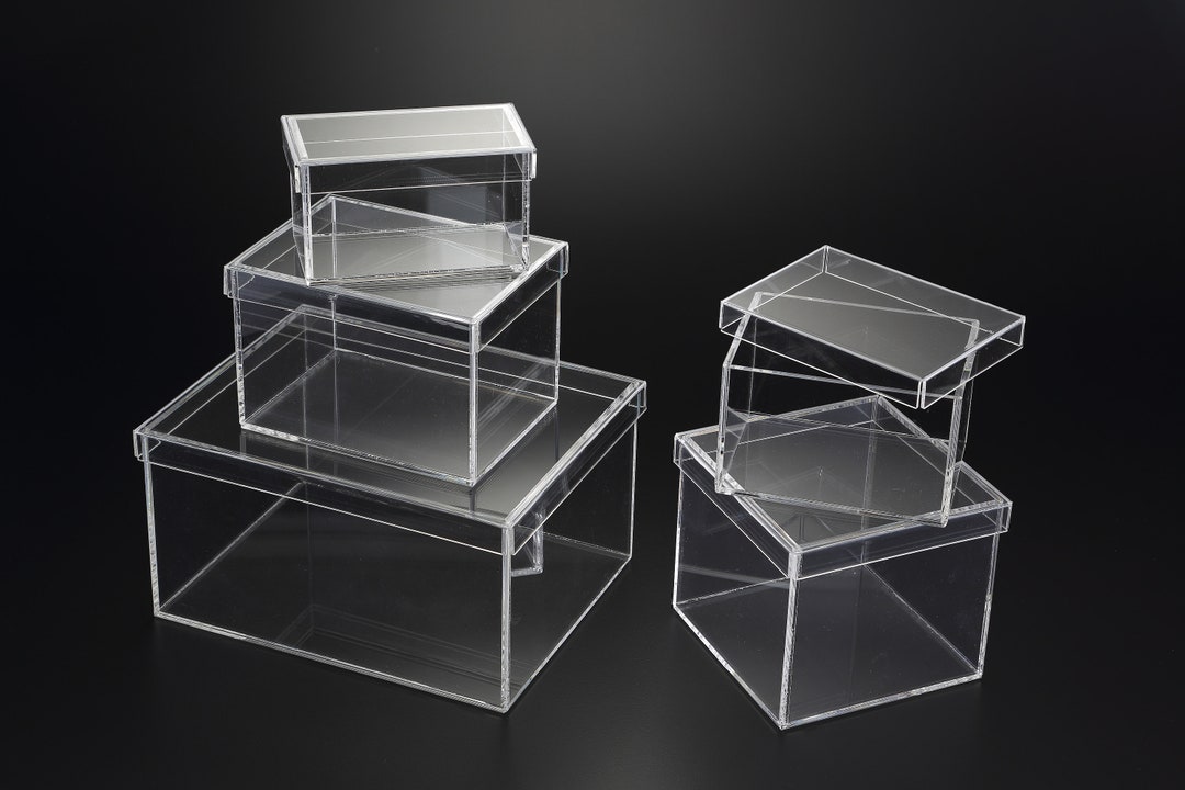 Beautiful Sturdy Acrylic Box With Lid Personalized (or Not) - Etsy