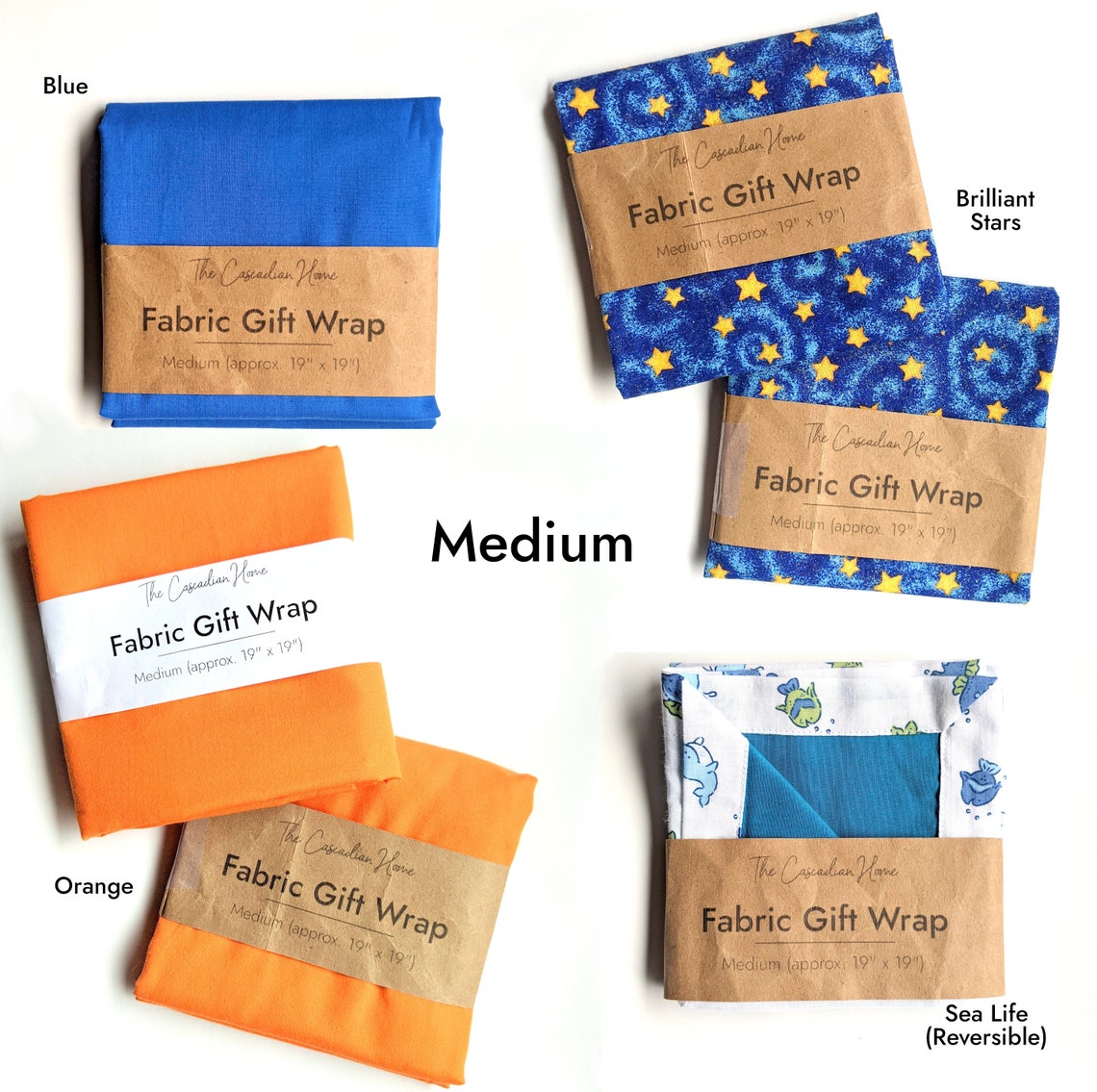 Fabric Gift Wrap Reusable Gift Wrapping Cloth Upcycled - Etsy