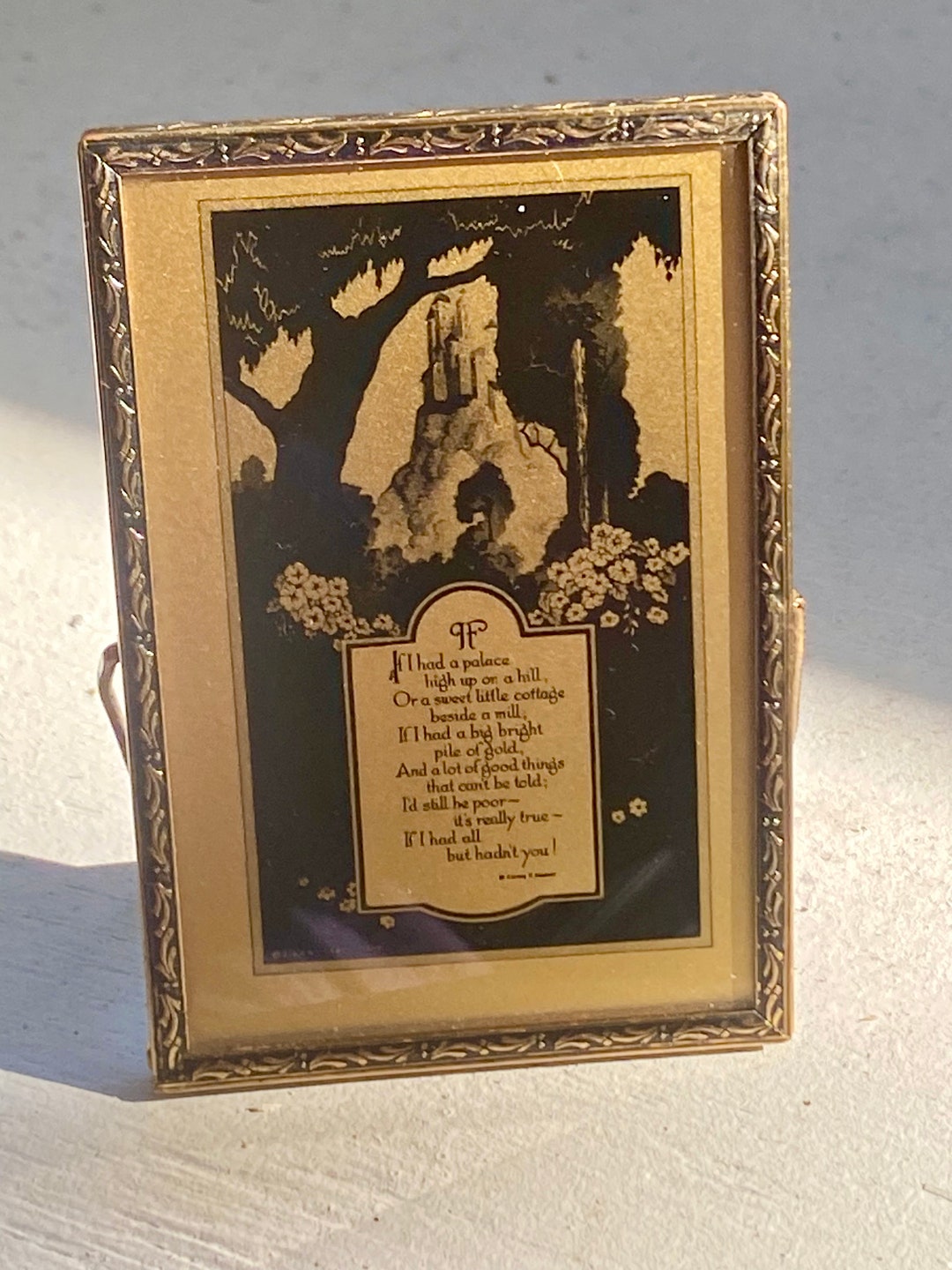 Miniature Poem on Easel Stand If by Emma Koehler on Chased - Etsy