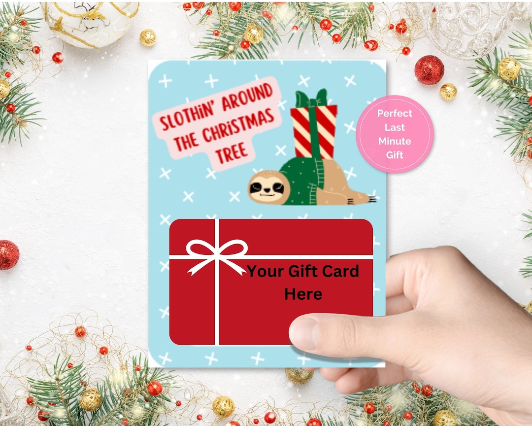 Printable Christmas Gift Card Holders, Holiday Gifts, Cute Animals. 4x5 ...