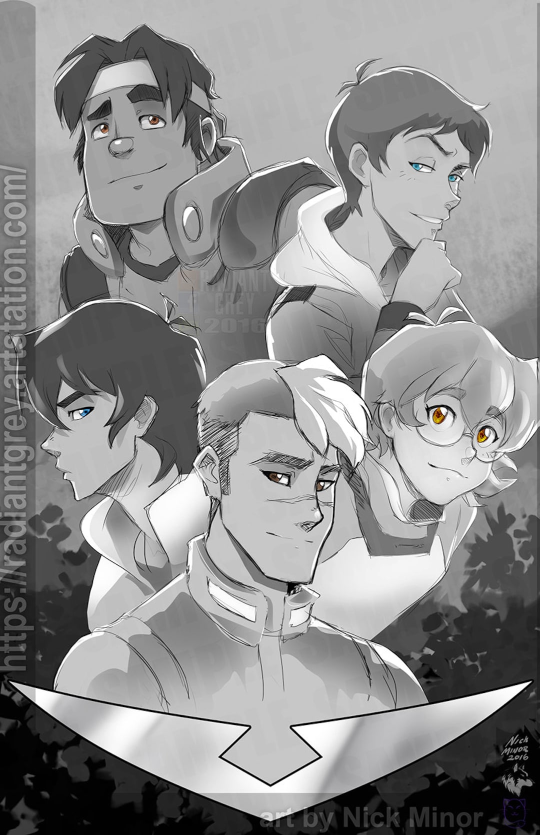 Team Voltron Poster Print Wall Art Decor Fanart Anime - Etsy
