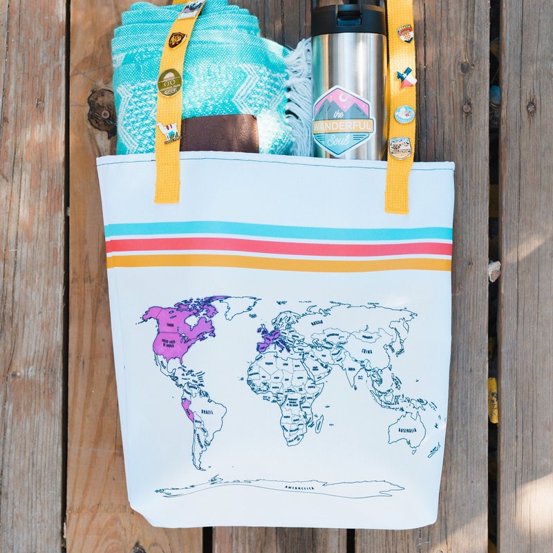 Wanderlust Tote - Etsy