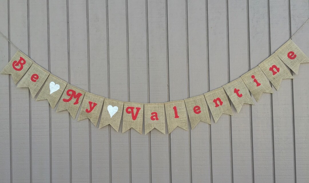 Be My Valentine Banner, Valentines Day Decor, Valentines Banner ...