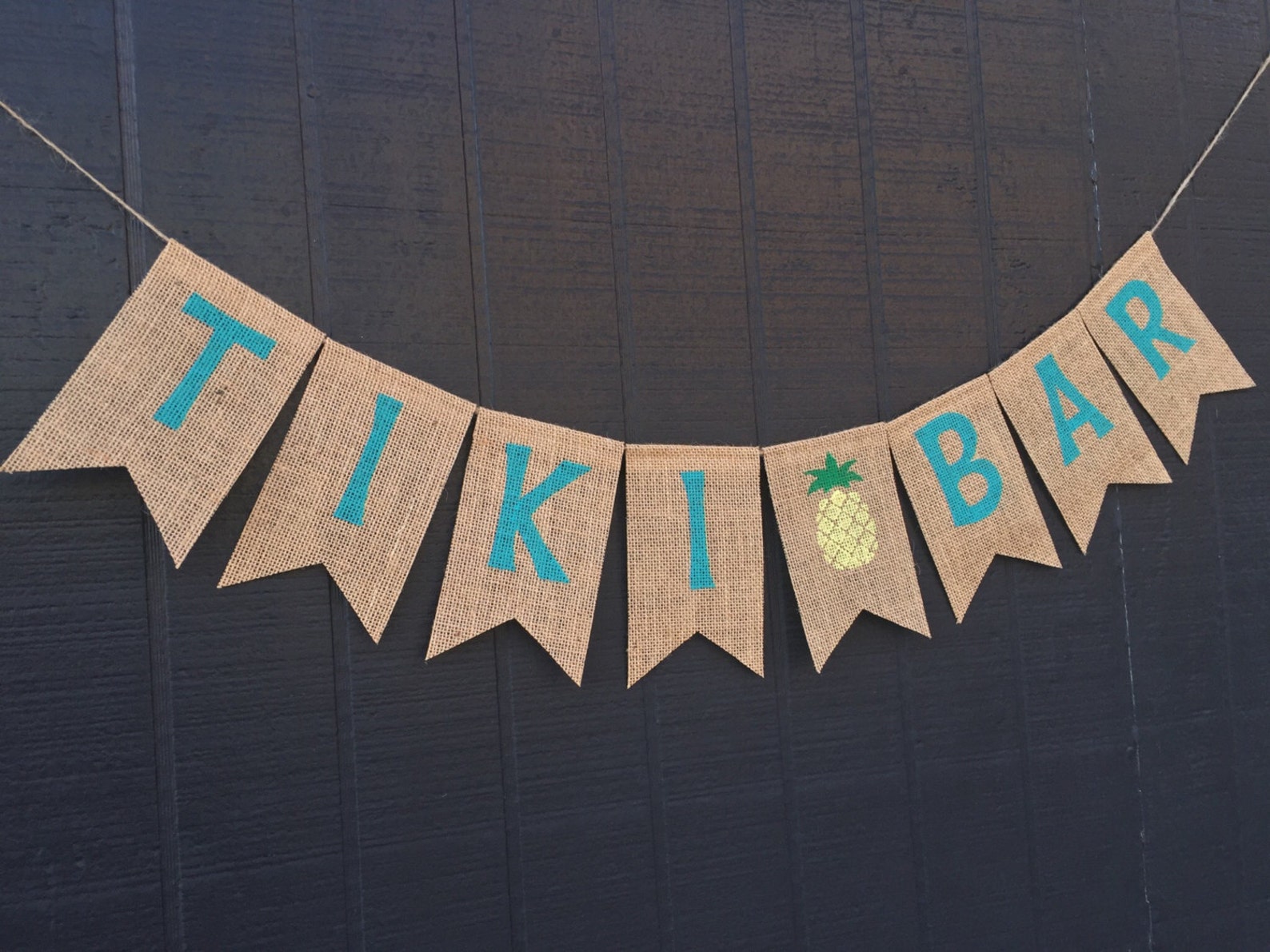 TIKI BAR Banner Luau Party Banner Custom Party Decor - Etsy