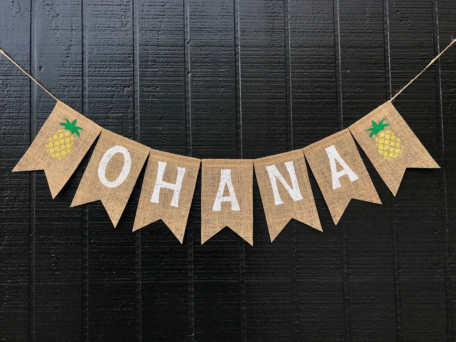 ALOHA Burlap Banner Luau Party Banner Custom Party Decor | Etsy