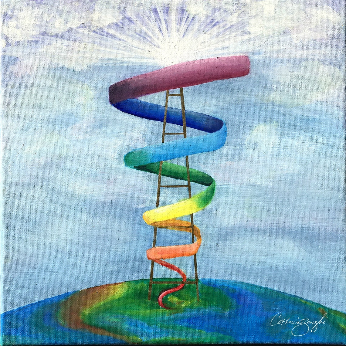 Earth to Heaven Chakra Ladder - Etsy