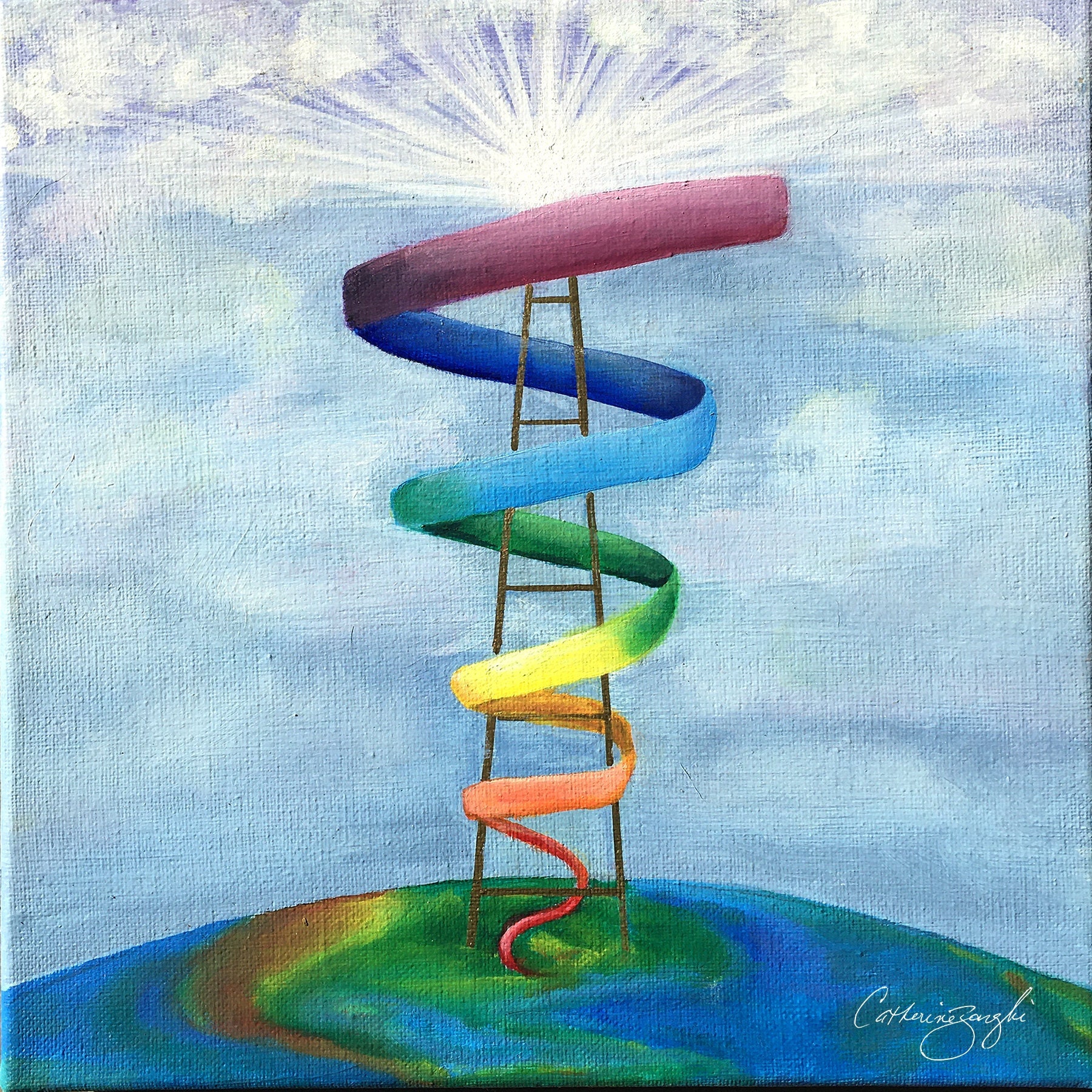 Earth to Heaven Chakra Ladder - Etsy