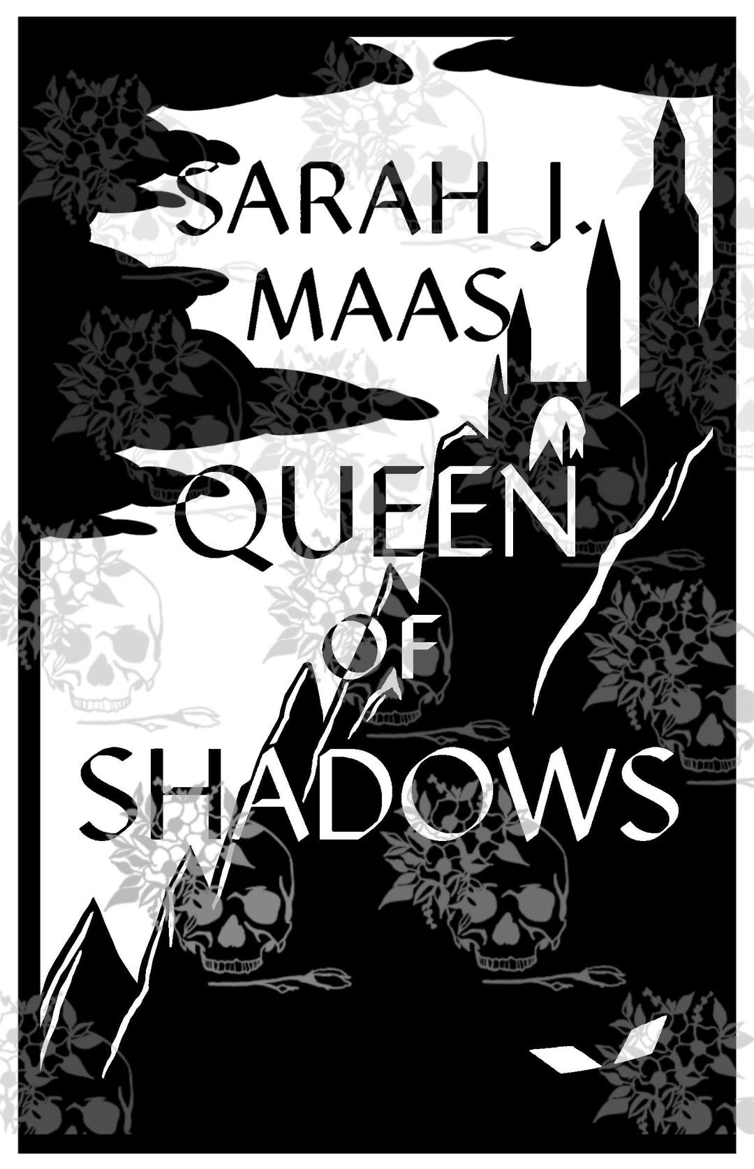 Throne of Glass - Book 5 Queen of Shadows - Cover Design - Etsy