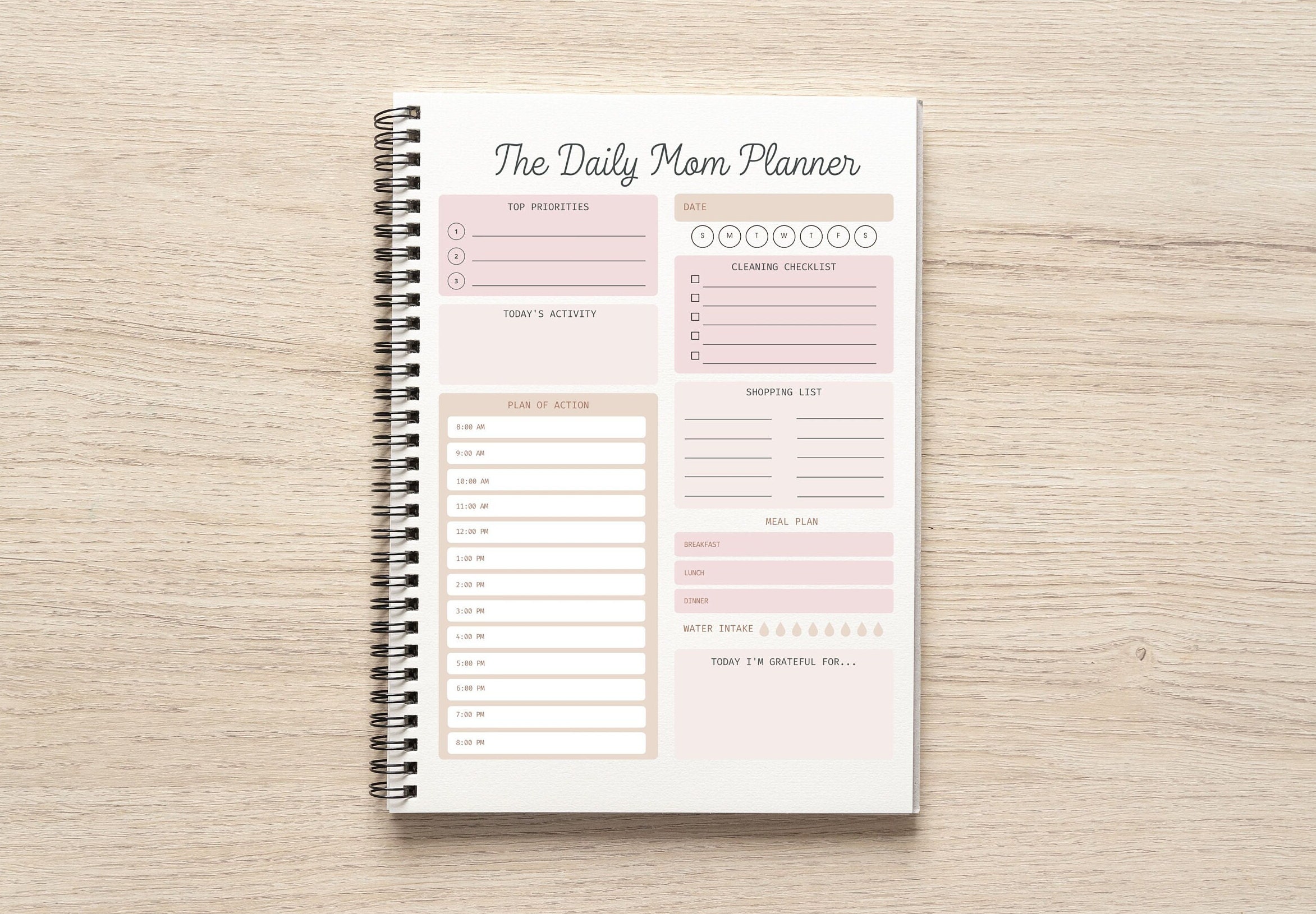 Printable Daily Mom Planner Stay at Home Mom Daily Planner - Etsy