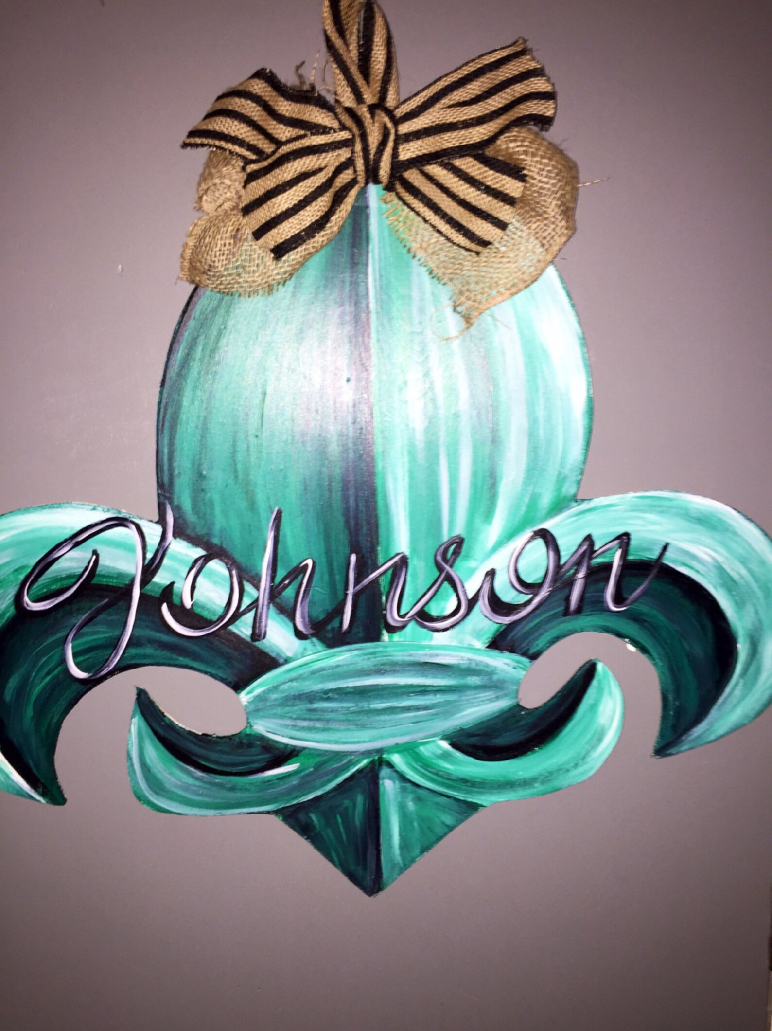 Fleur De Lis Door Hanger - Etsy