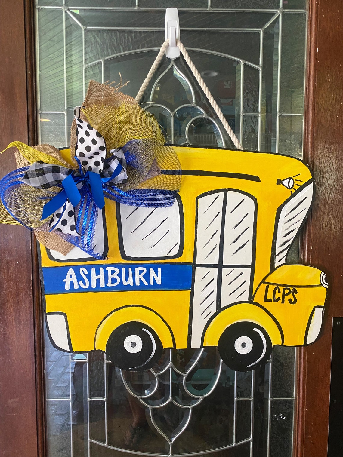 School Bus Door Hanger - Etsy