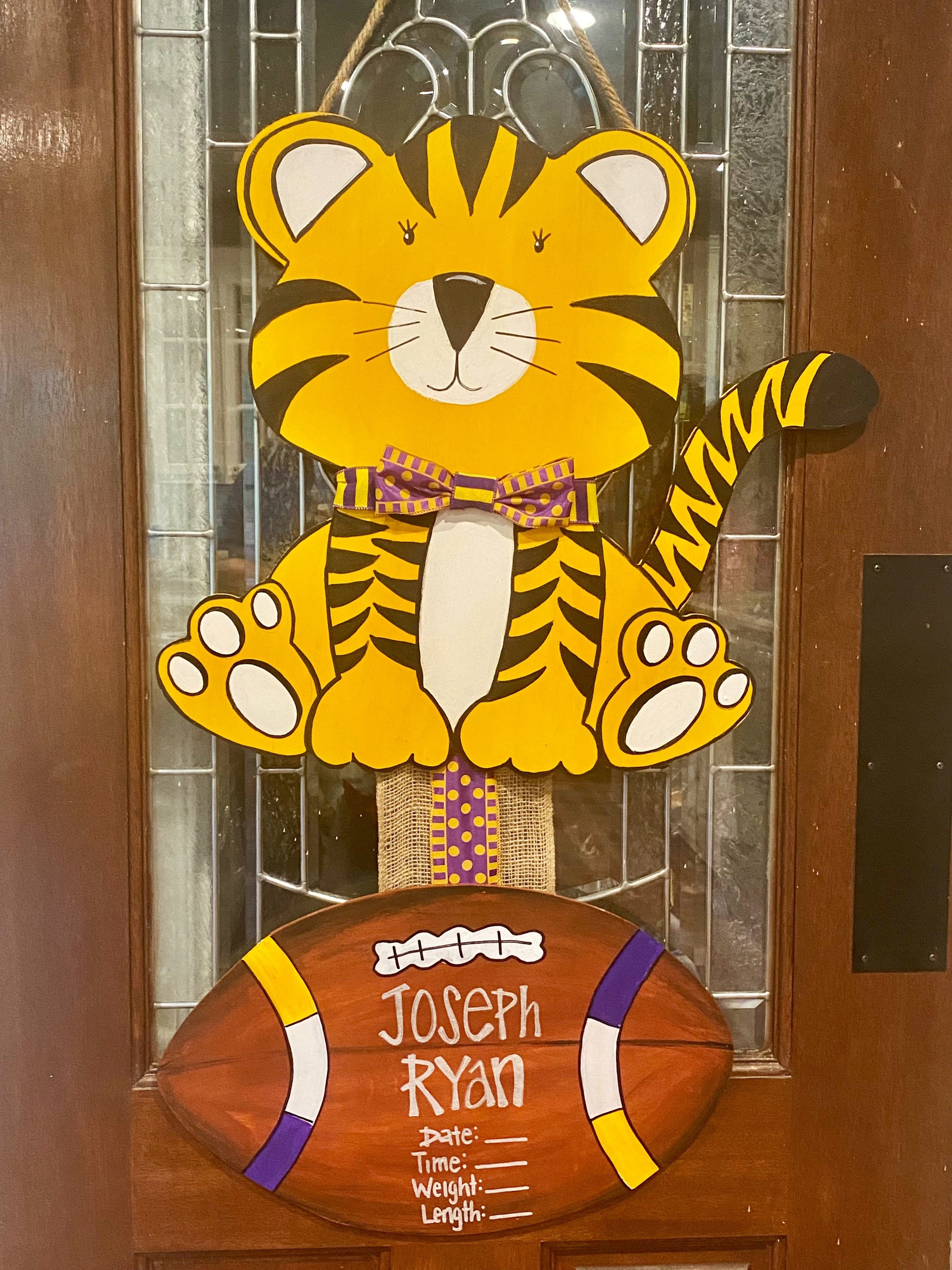 Tiger Door Hanger - Etsy