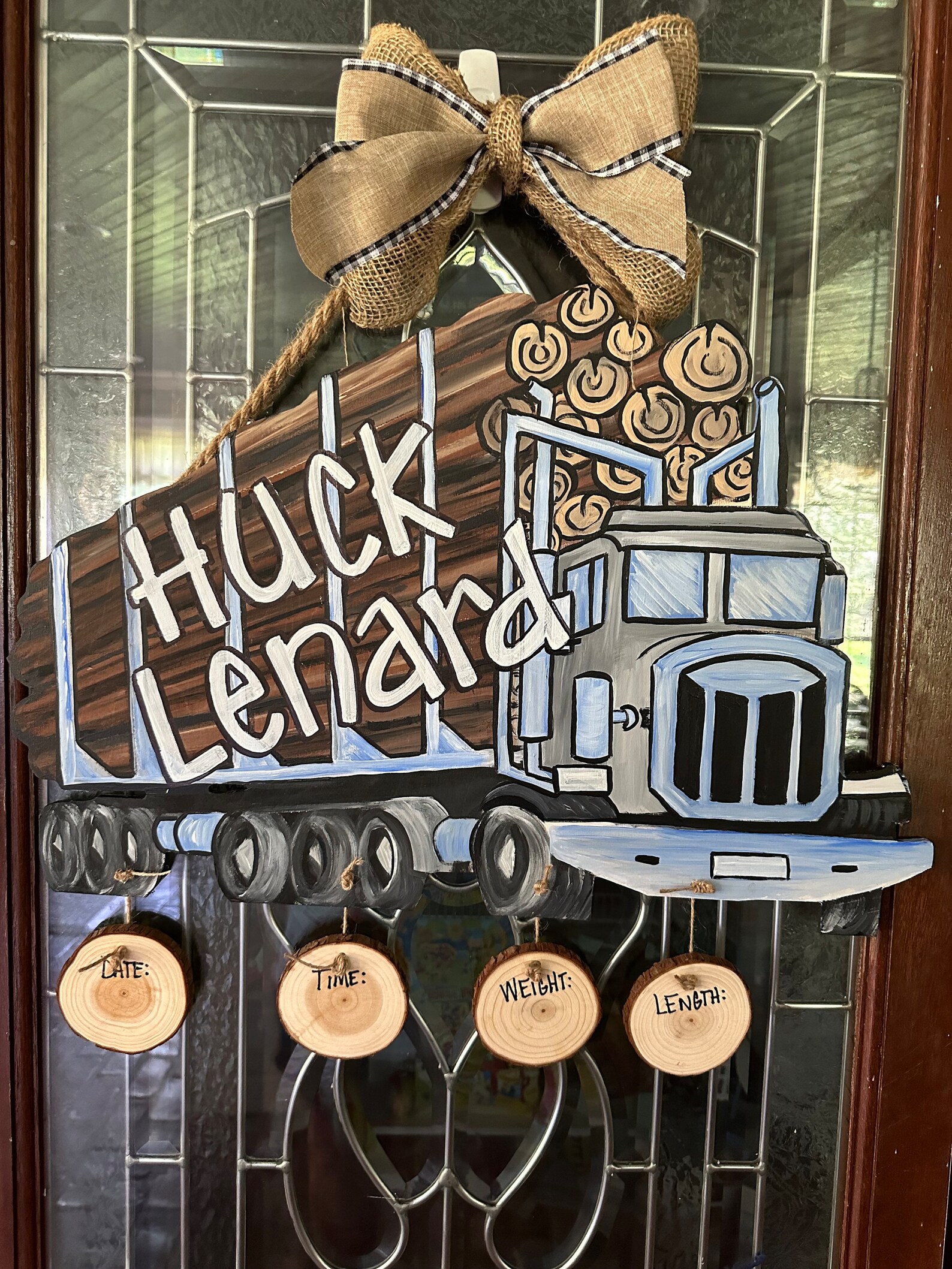 Log Truck Door Hanger - Etsy