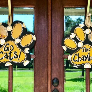 Paw Print Door Hanger - Etsy