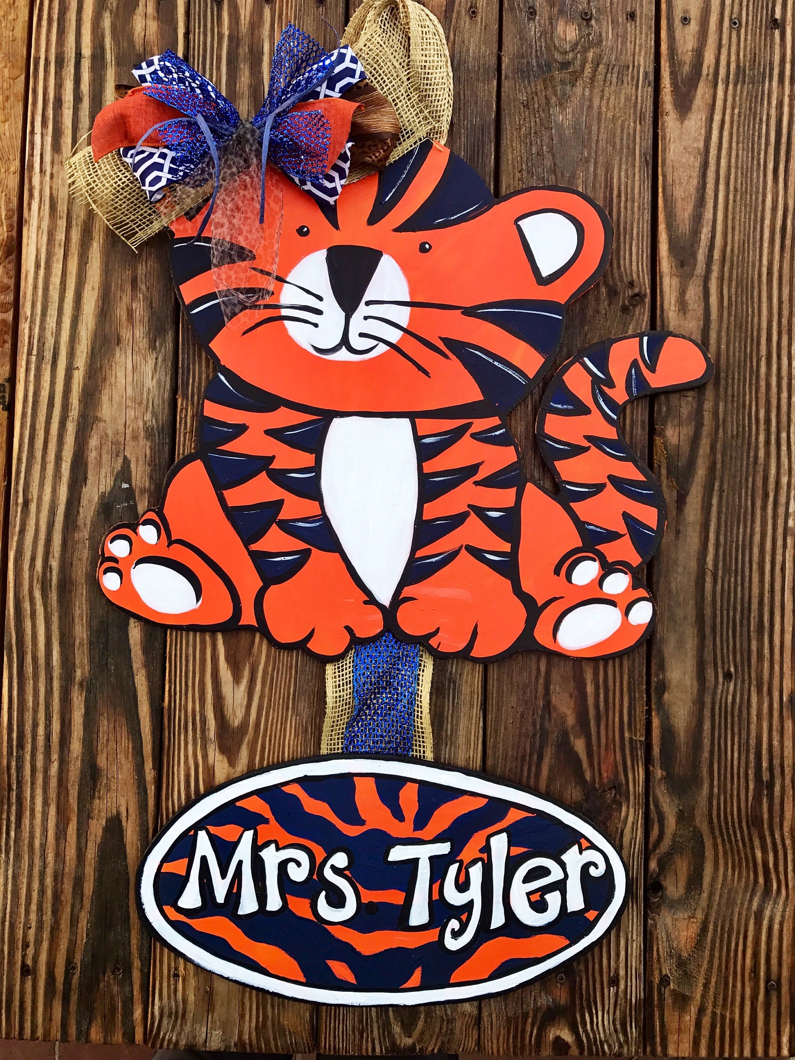Tiger Door Hanger - Etsy