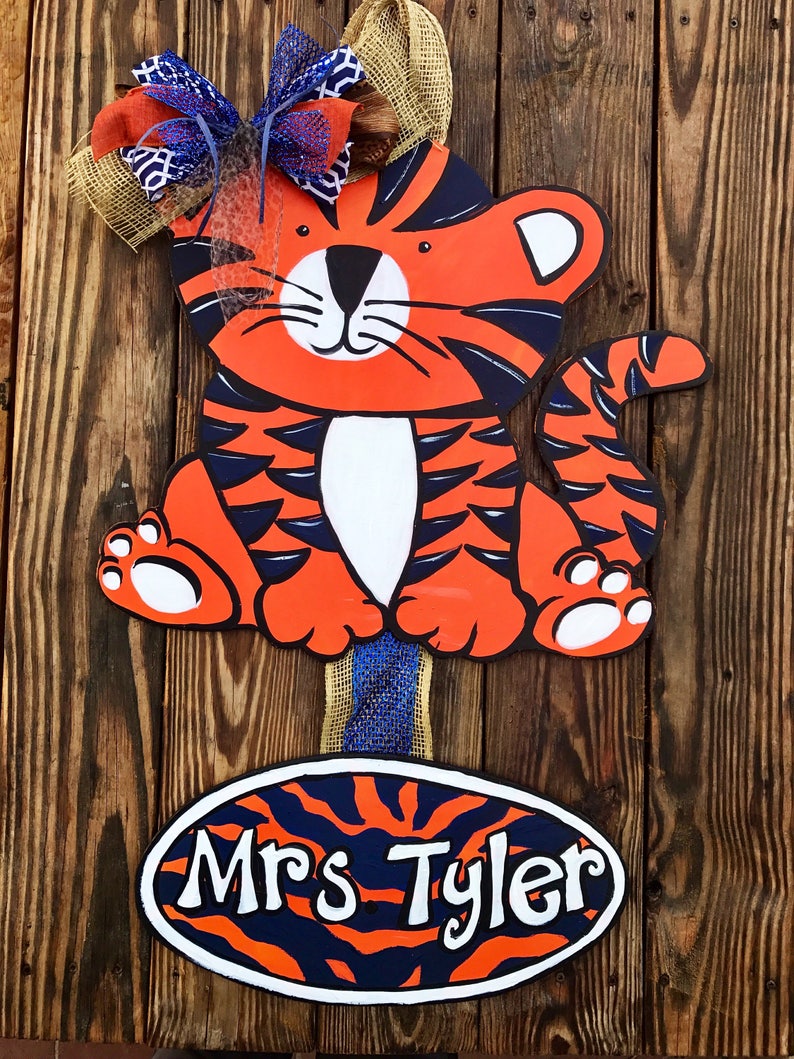 Tiger Door Hanger - Etsy