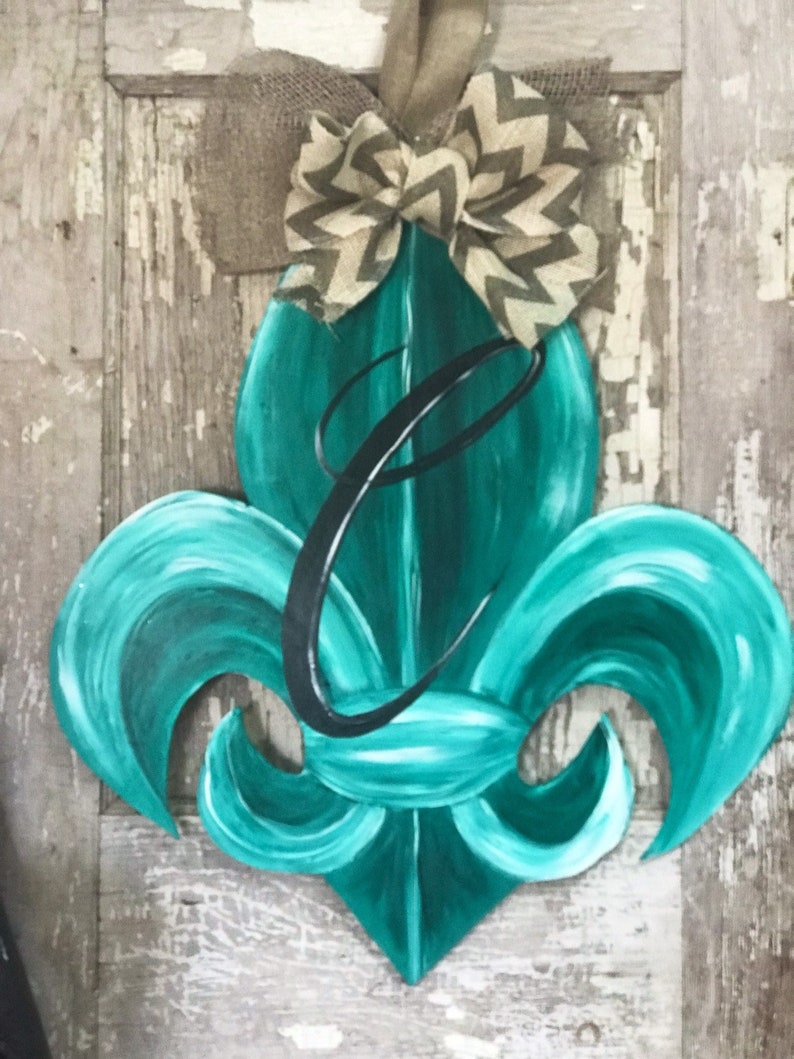 Fleur De Lis Door Hanger - Etsy