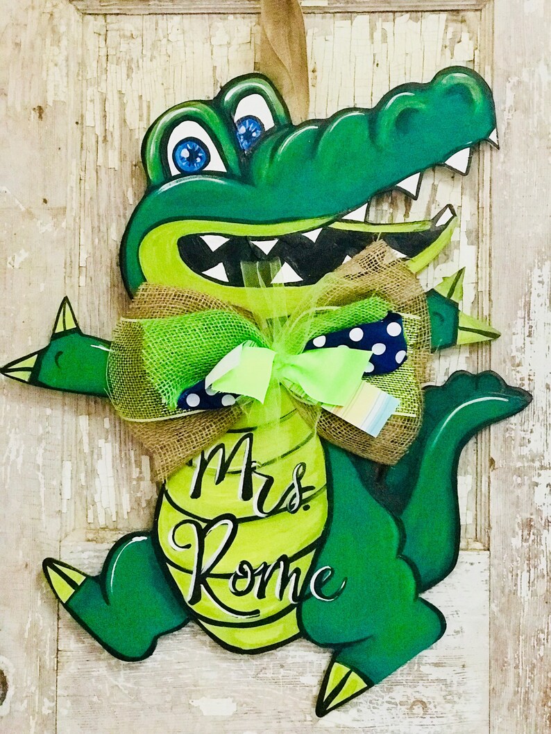Mr Alligator Door Hanger - Etsy