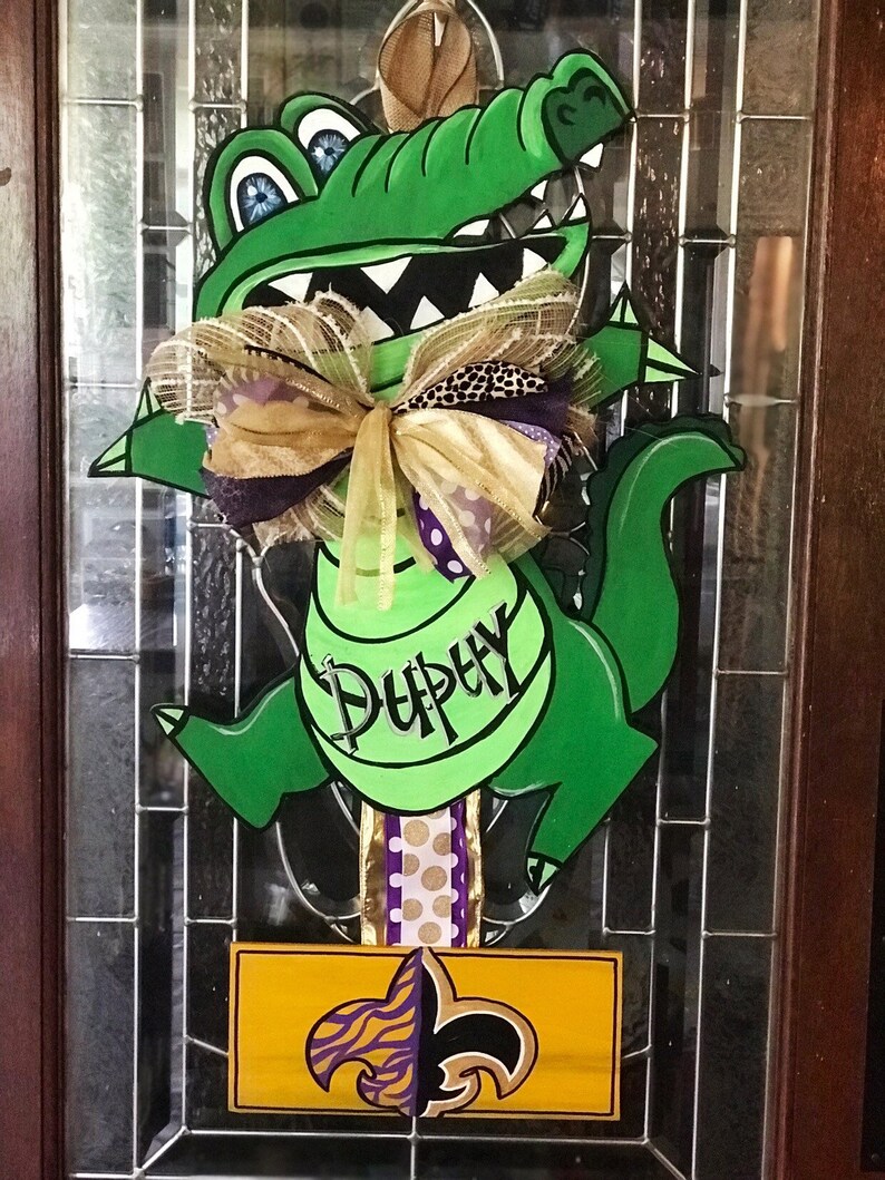 Mr Alligator Door Hanger - Etsy