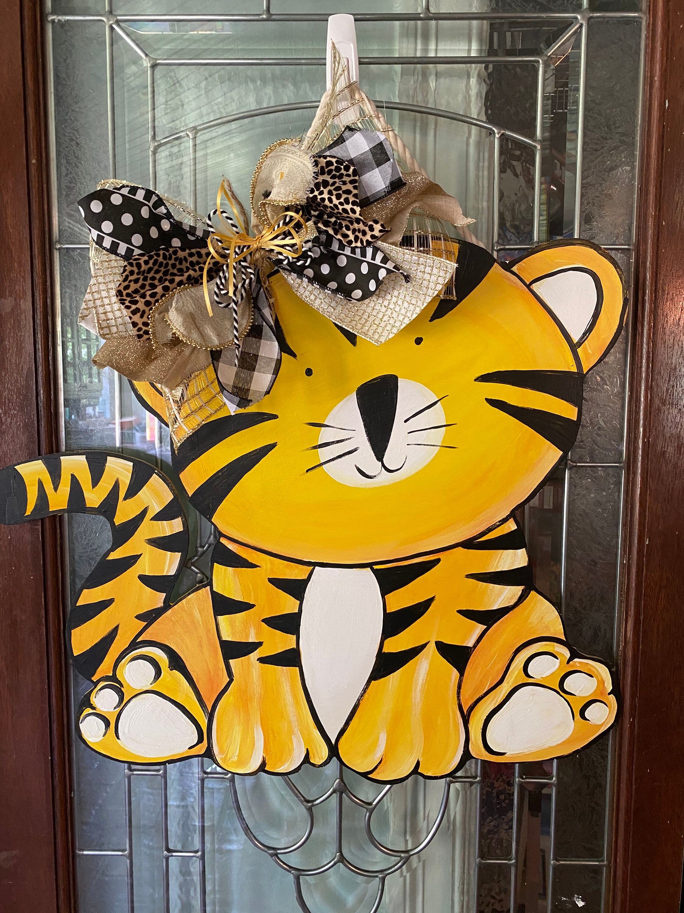 Tiger Door Hanger - Etsy