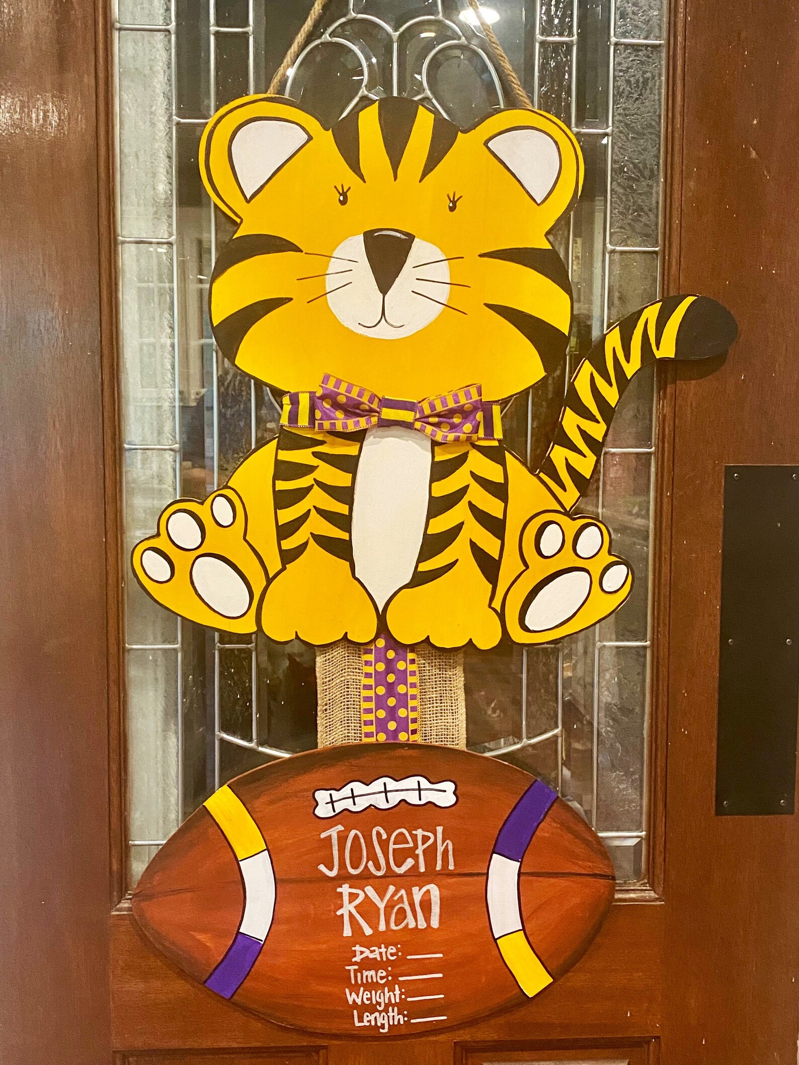 Tiger Door Hanger - Etsy