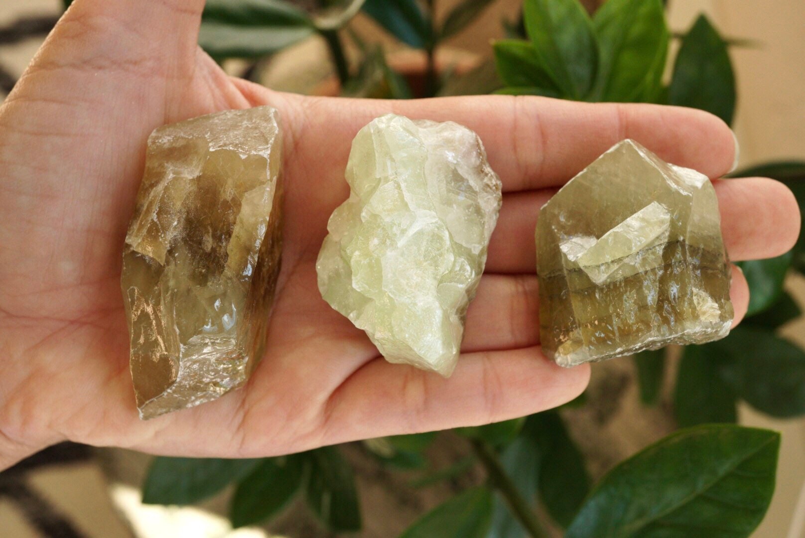 Green Calcite Raw calcite crystals for confidence Mexican | Etsy