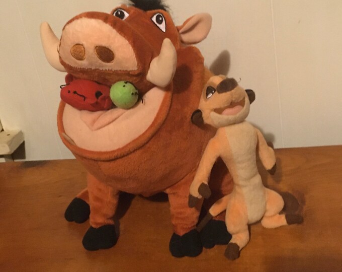 Lion King PUMBAA Talking Burping Farting Plush Toy & 6” Timon Plush - Etsy