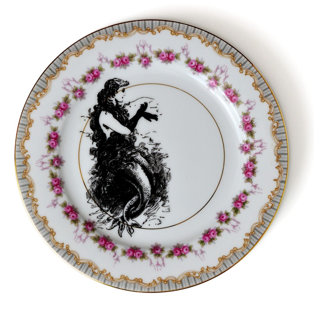 Victorian Mermaid Redesigned/upcycled Vintage China Decor - Etsy