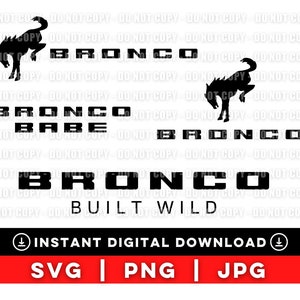 Old Ford Bronco Logo Svg - Etsy