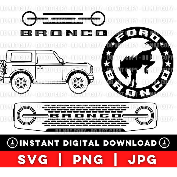 Ford Bronco Svg - Etsy