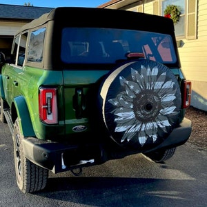 Ford Bronco Flower SPARE TIRE COVER, Ford Bronco Accessories, Ford ...