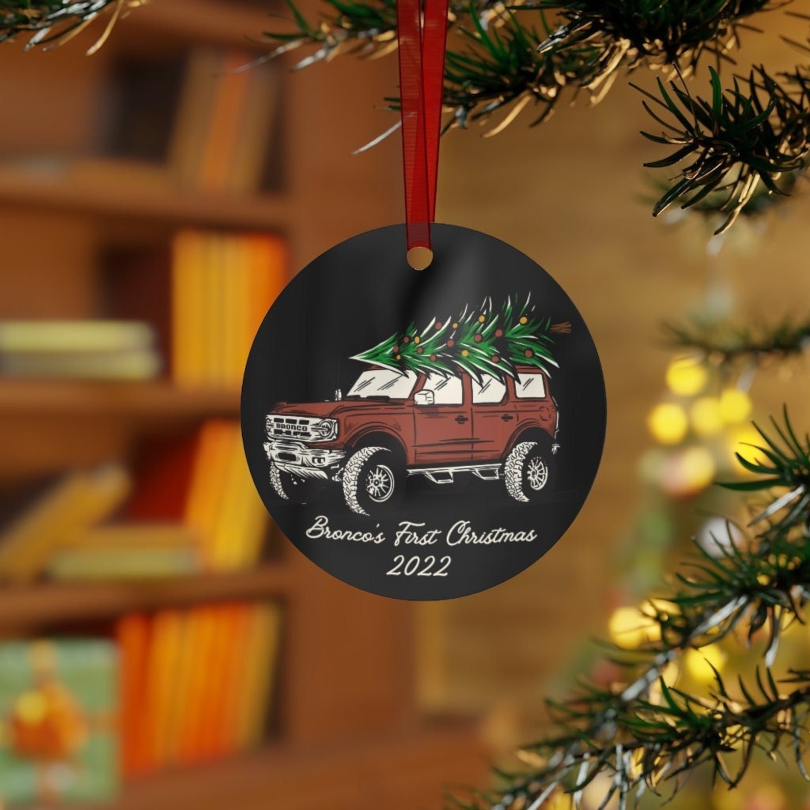 FORD BRONCO Metal Christmas Ornament Bronco's First - Etsy
