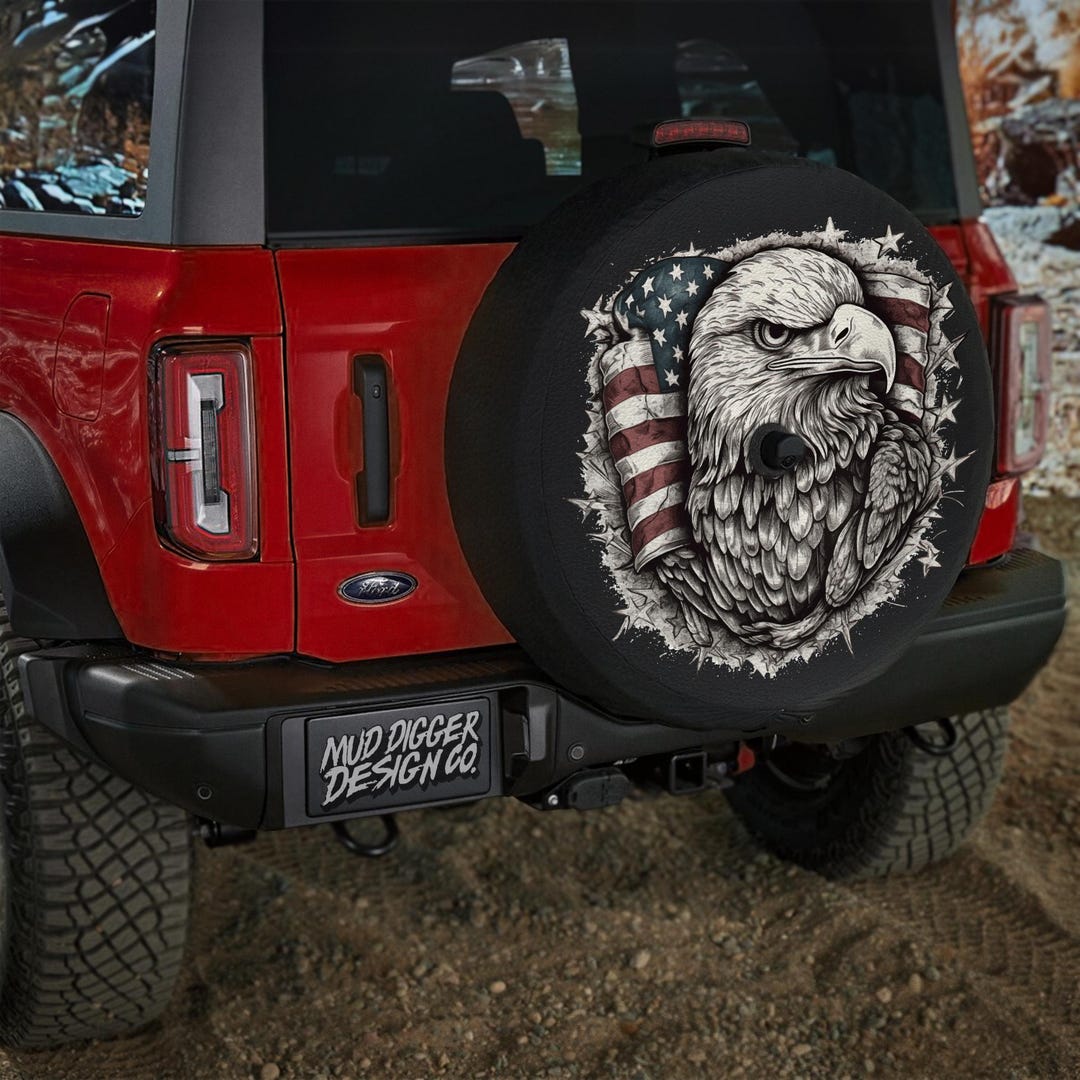 Ford Bronco Spare Tire Cover With Backup Camera — 2021-2025 Ford Bronco ...