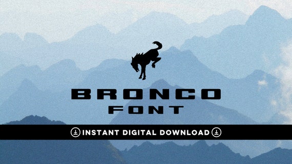 FORD BRONCO Font Modern Font Branding Font Fonts for - Etsy Canada