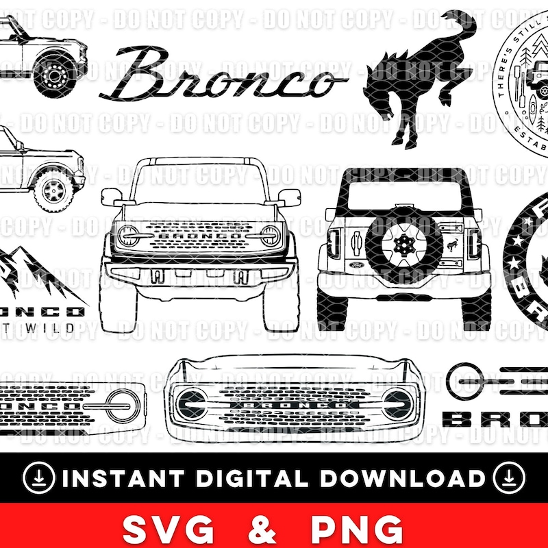 Ford Bronco Svg - Etsy