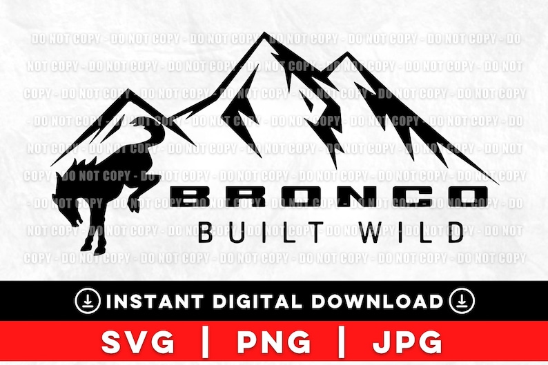 Ford Bronco SVG PNG JPG Cricut Silhouette Cut Files, Bronco Grill, Ford ...