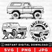 Ford Bronco SVG PNG JPG Cricut Silhouette Cut Files, Early Ford Bronco ...