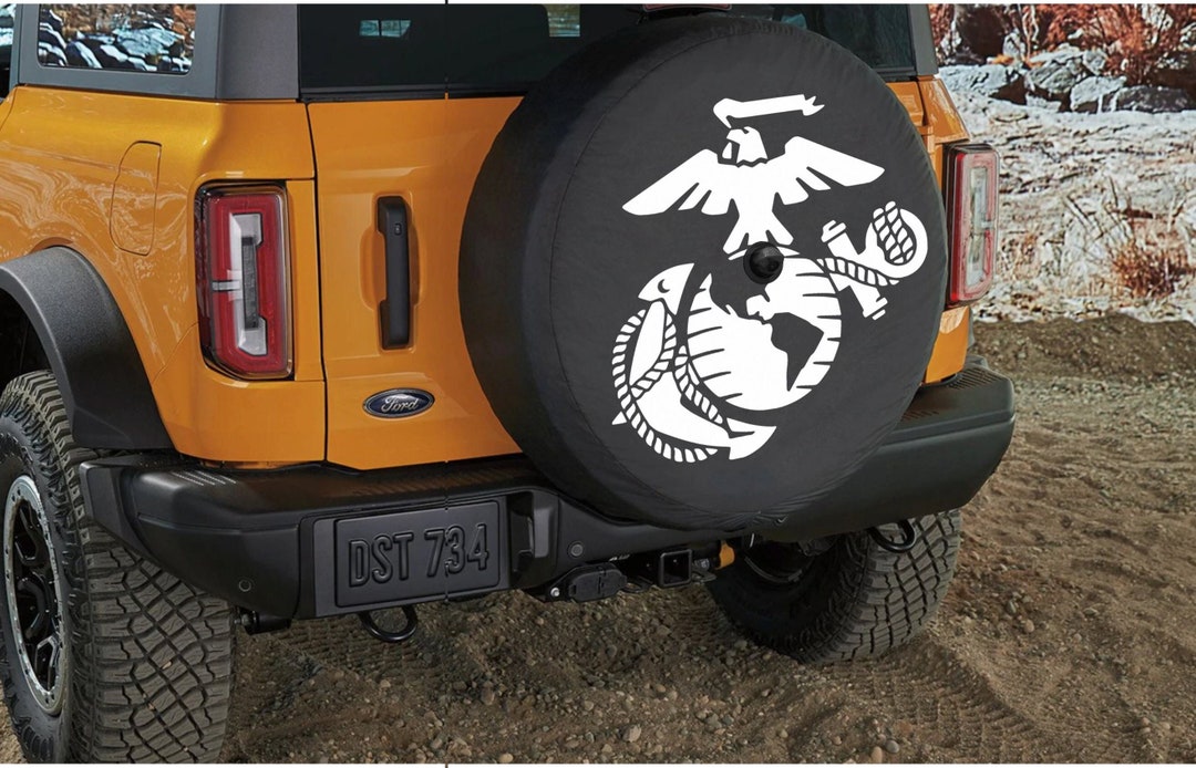 Ford Bronco USMC Spare TIRE COVER, Ford Bronco Accessories, Ford Bronco ...
