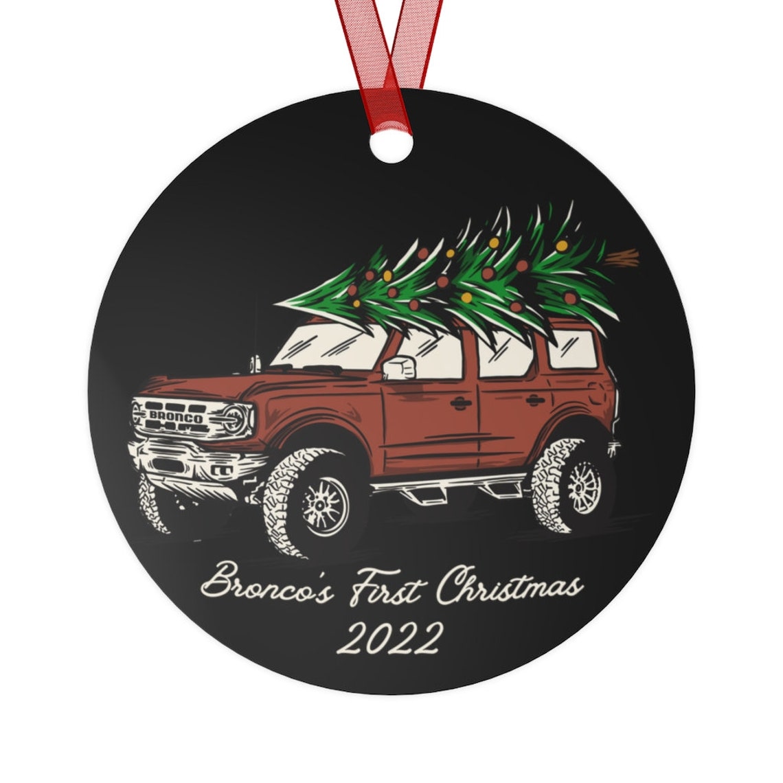 FORD BRONCO Metal Christmas Ornament Bronco's First - Etsy