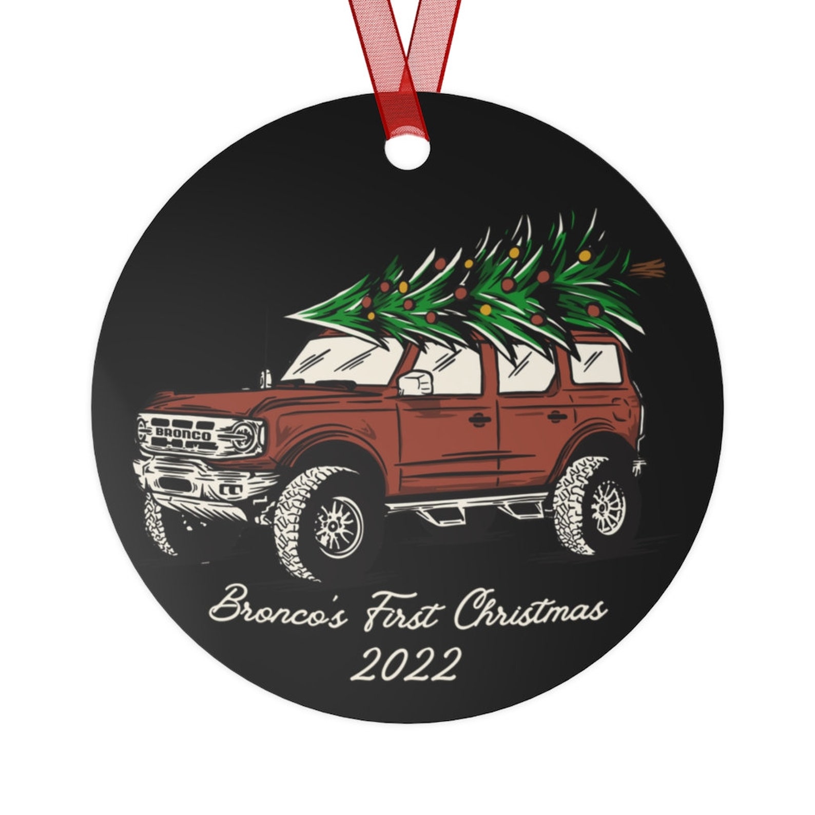 FORD BRONCO Metal Christmas Ornament Bronco's First - Etsy