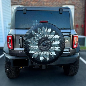 Ford Bronco Flower SPARE TIRE COVER, Ford Bronco Accessories, Ford ...