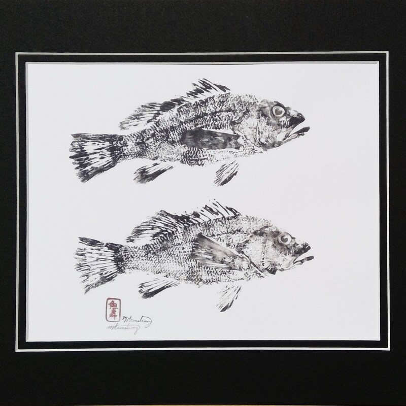 Gyotaku Fish Print - Etsy