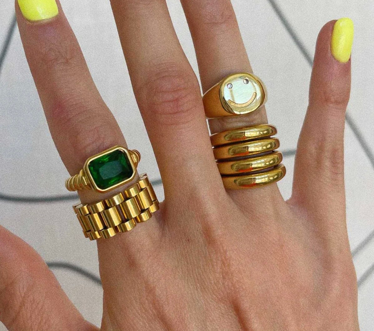 Rolex Style Ring non Tarnish - Etsy