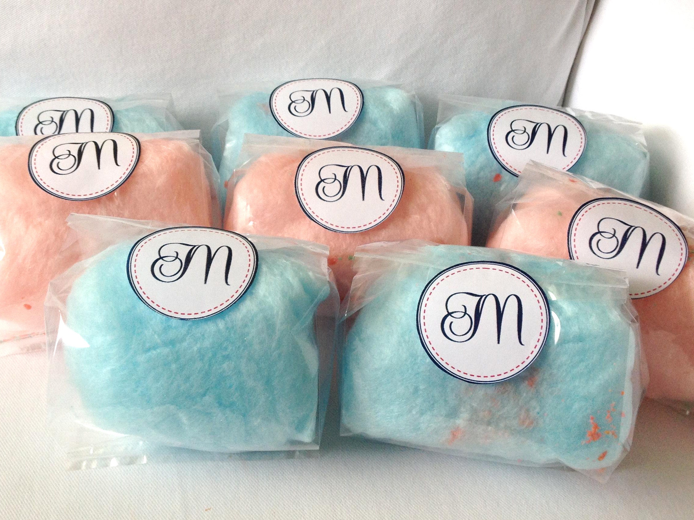 24 Small Cotton Candy with Pop Rocks Party Favors with Custom | Etsy