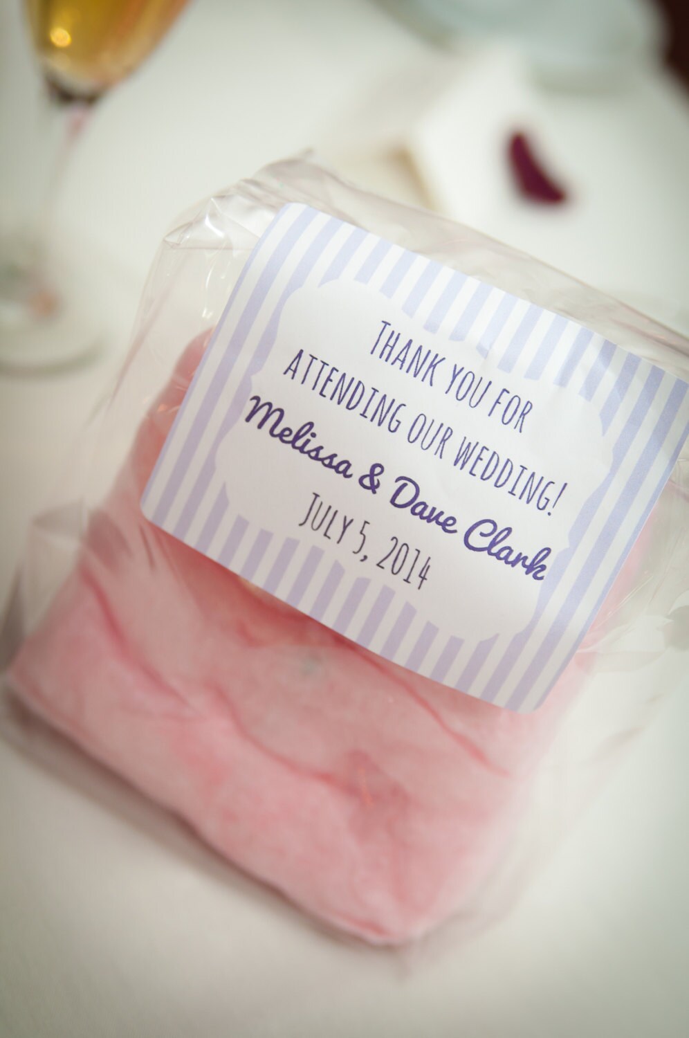 Cotton Candy Party Favor With Custom Label - Etsy