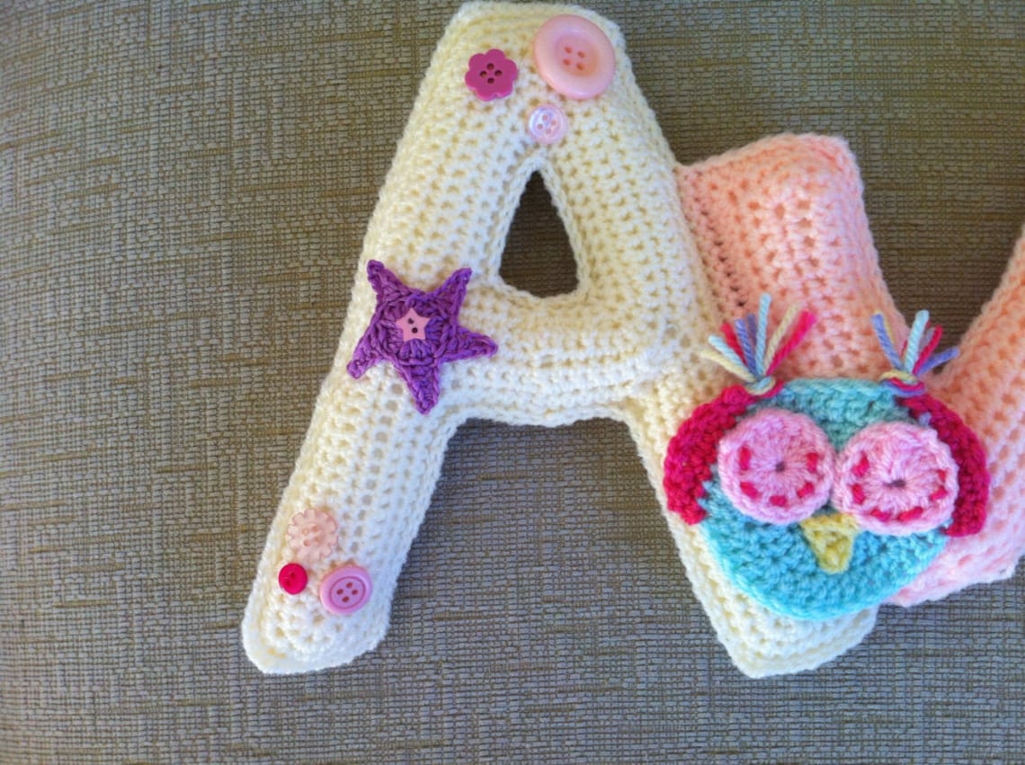 Crochet Name Banners -personalised for You - Etsy
