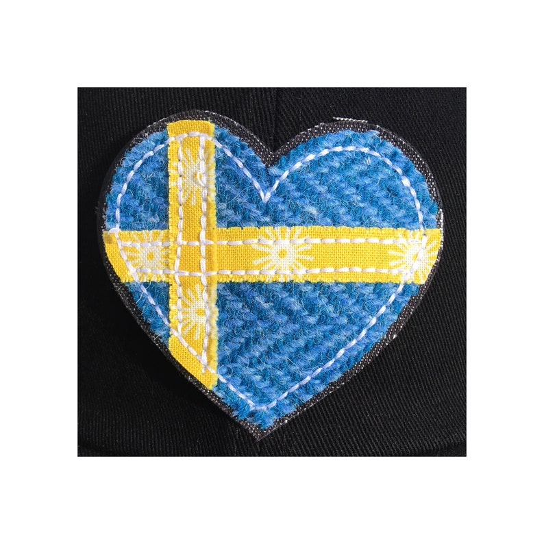 Sweden Patch Sweden Heart Patch Swedish Flag Patch Swedish | Etsy